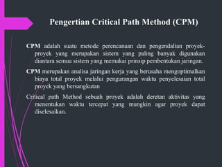PERENCANAAN DAN PENJADWALAN PROYEK (2) | PPT