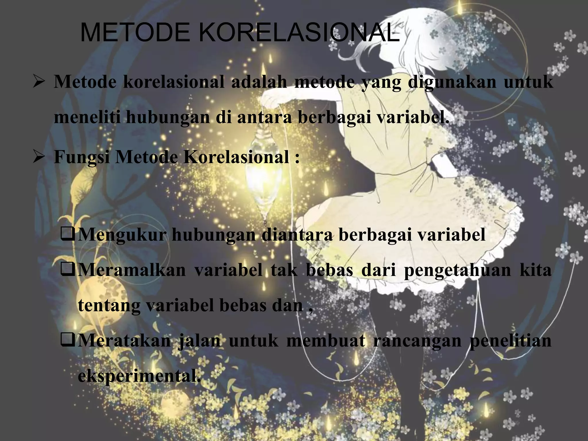 Metode Korelasional (Psikologi Umum) | PPTX