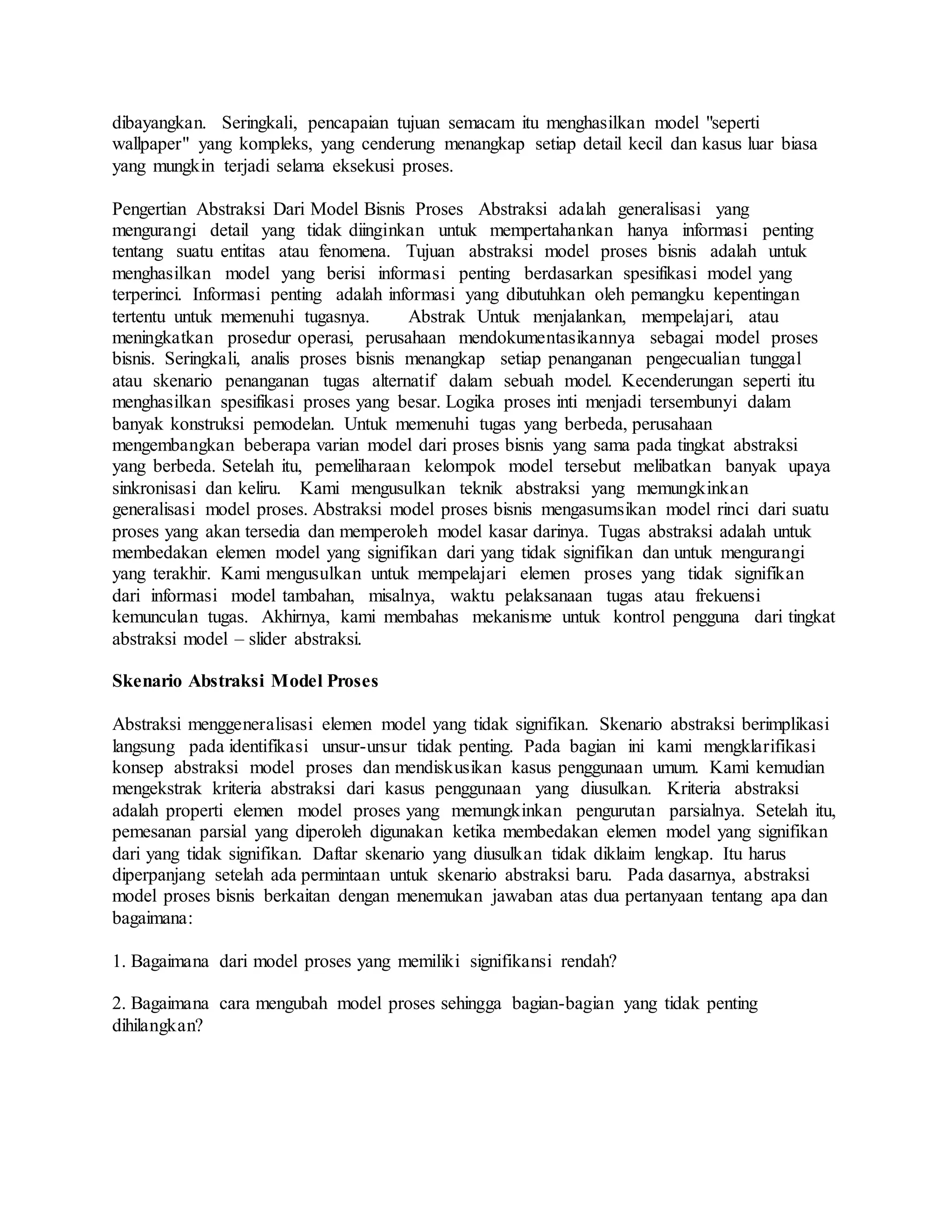 Kelompok 10 mpb analisis mekanisme abstraksi dari model bisnis pada PT Adhi | DOCX