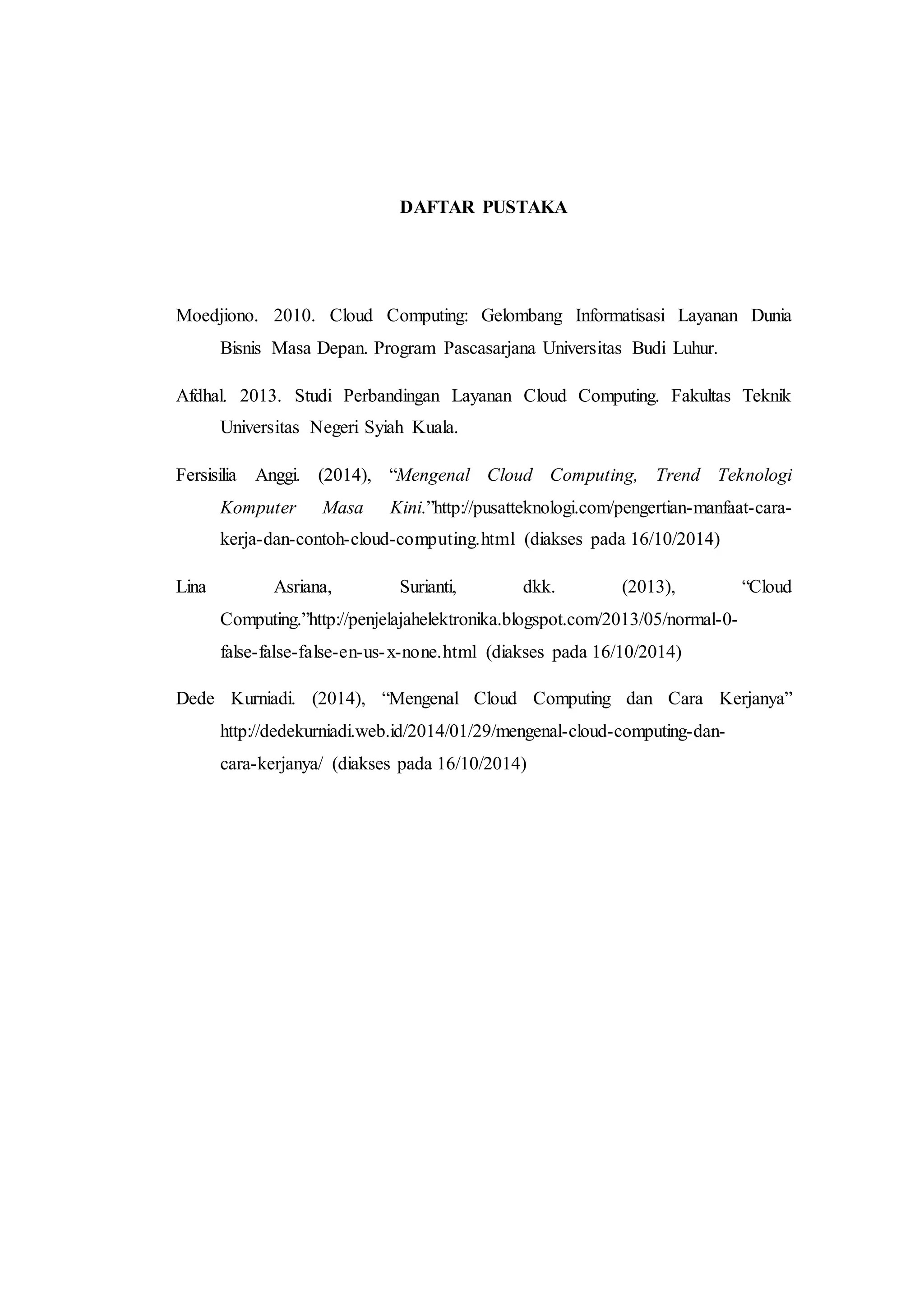 MAKALAH CLOUD COMPUTING | DOCX