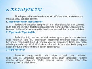 Hipospadia/poltekkes surakarta/non reg b/ smt 3 | PPT