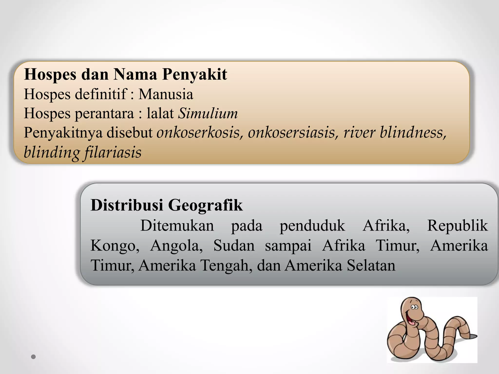 Parasitologi Loa-Loa, Ochocerca volvulus dan Dracunculus medinensis | PPTX