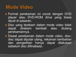 Kelompok 11 dvd (digital versatile disc) ppt | PPT