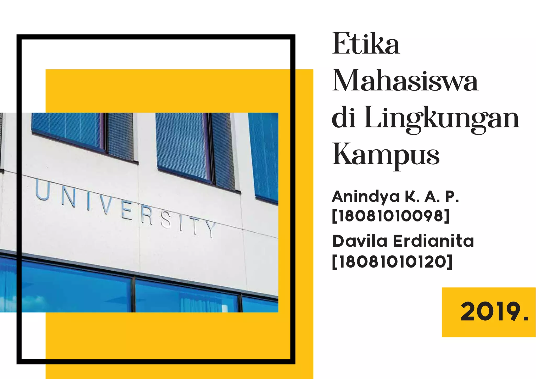 Etika Mahasiswa di Lingkungan Kampus | PDF