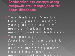 Metode Testing atau Psikotes 2 (Psikologi Umum) | PPT