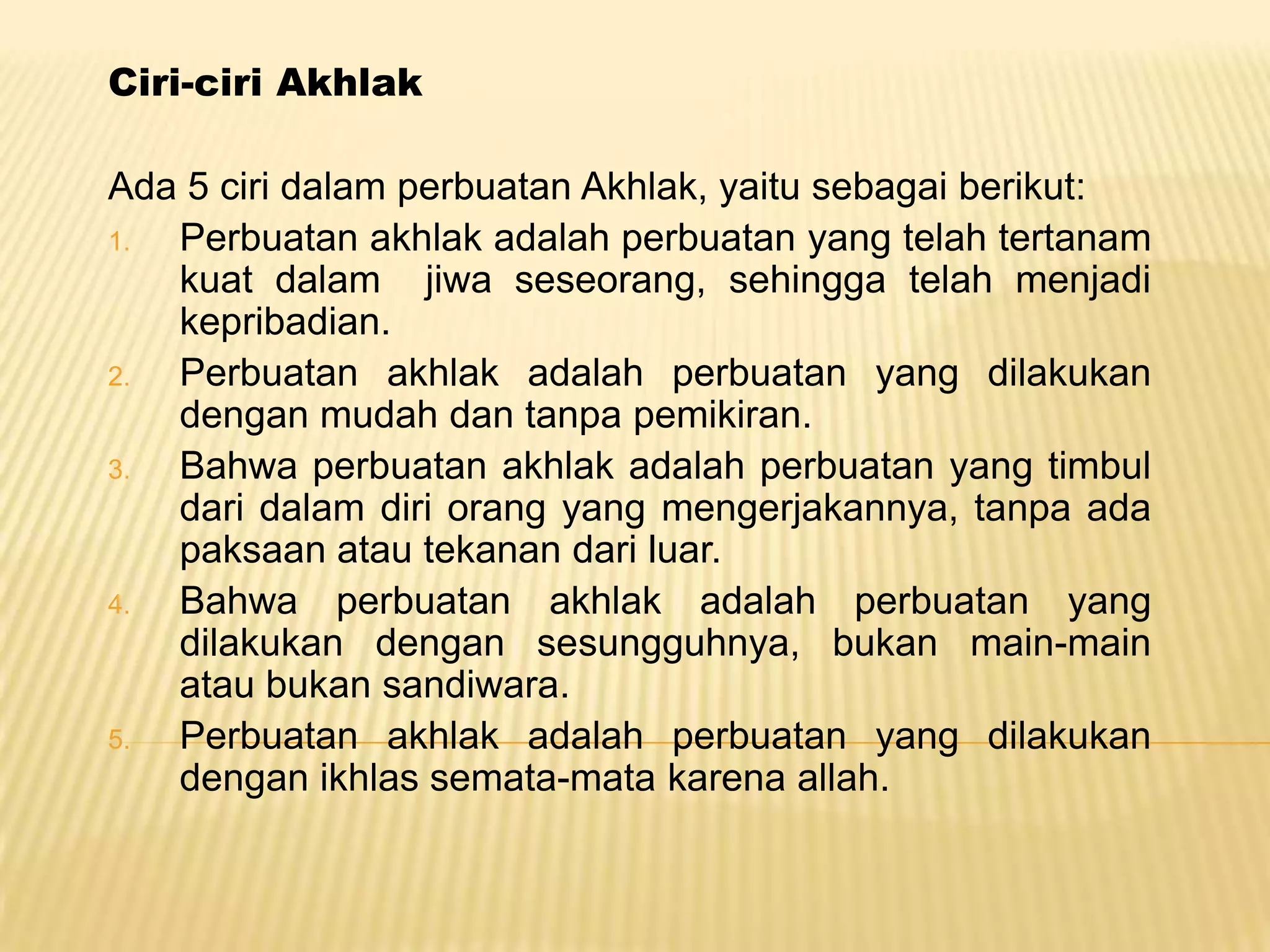 Akhlak, Moral, dan Etika dalam Islam | PPTX