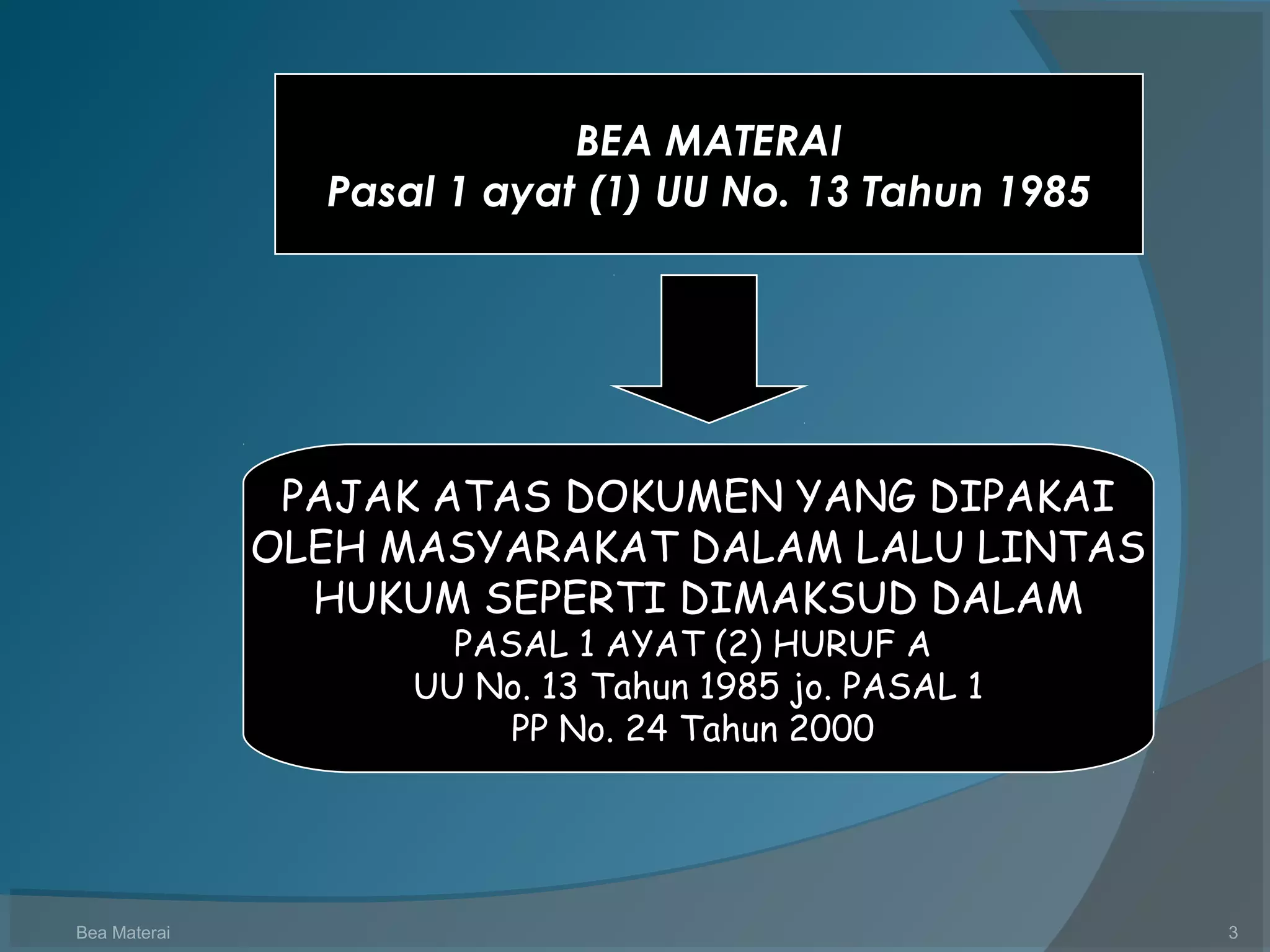 Bea Materai | PPT