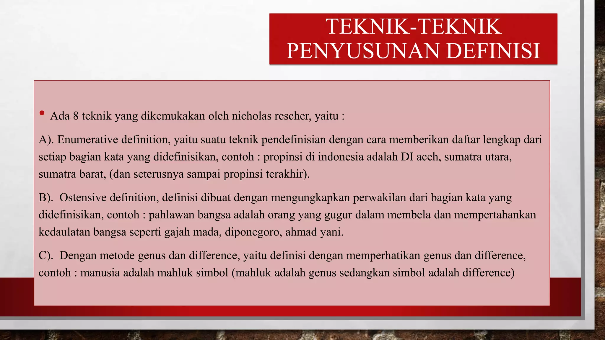PENGERTIAN, DEFINISI, DAN PENYUSUNAN DEFINISI | PPTX