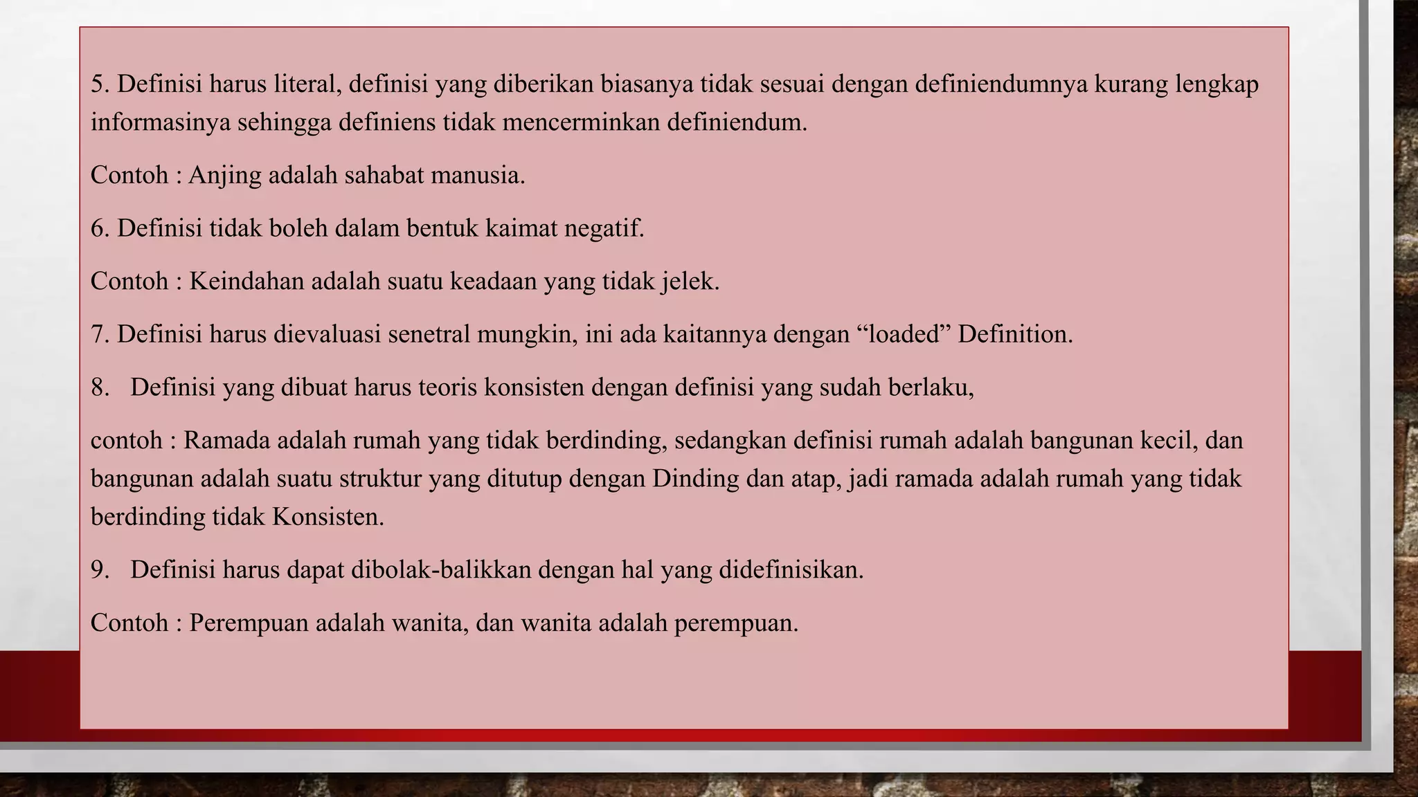 PENGERTIAN, DEFINISI, DAN PENYUSUNAN DEFINISI | PPTX