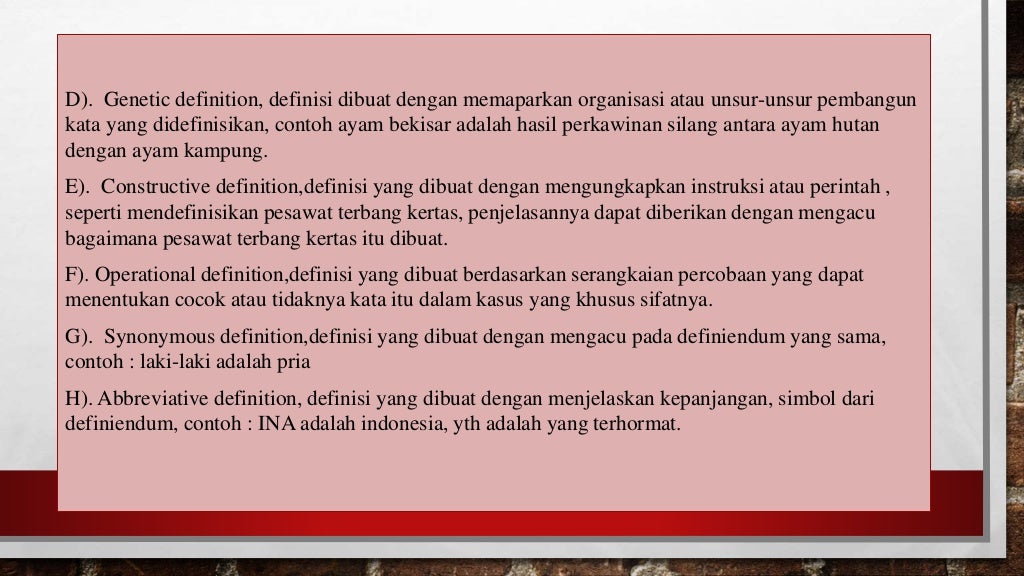 PENGERTIAN, DEFINISI, DAN PENYUSUNAN DEFINISI