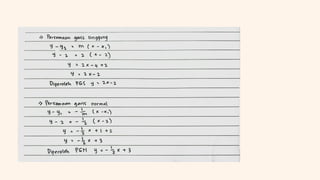 Kalkulus Persamaan Garis Singgung, Persamaan Garis Normal, dan ...