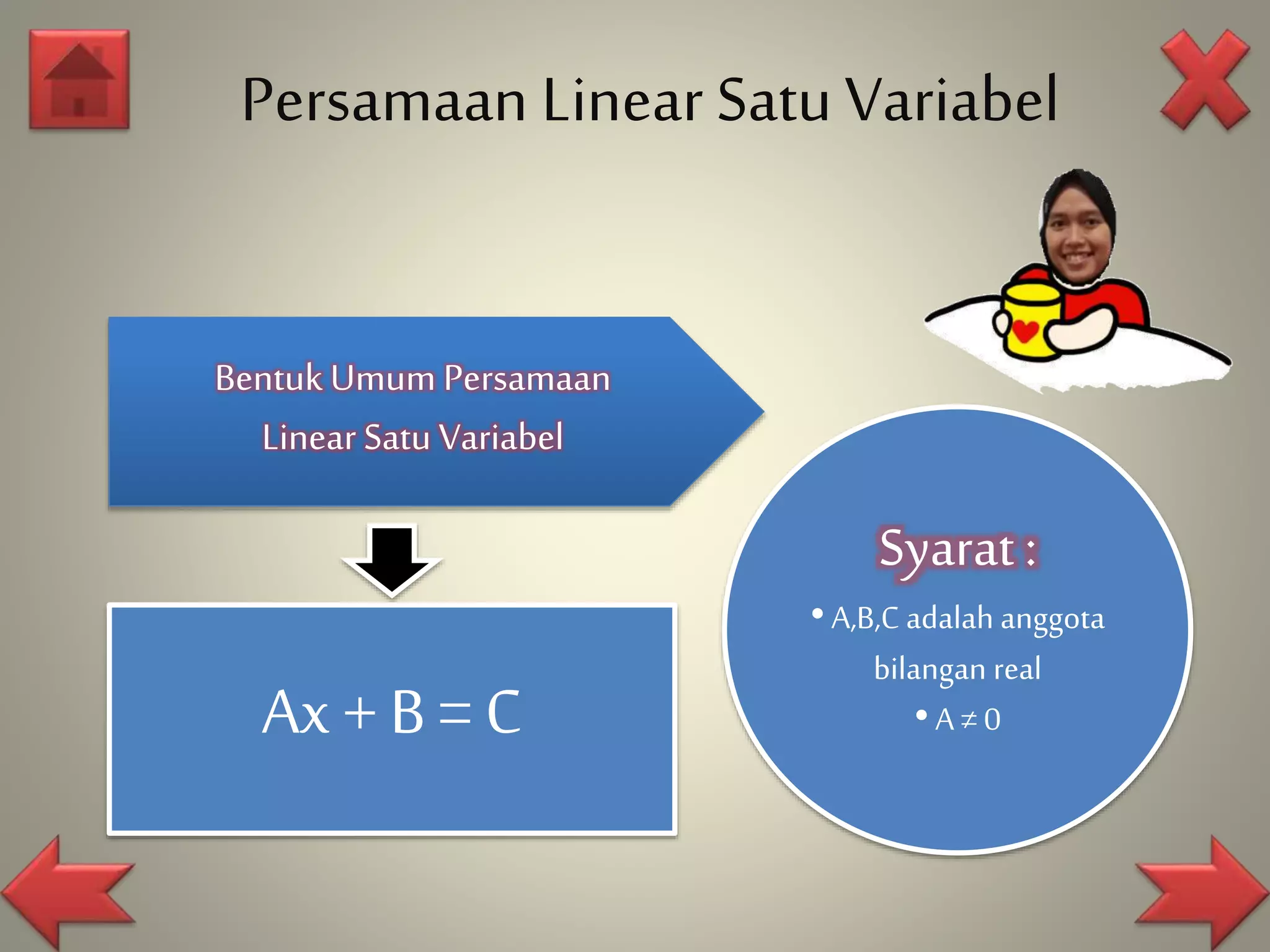 Persamaan dan Pertidaksamaan Linear Satu Variabel | PPT Persamaan dan Pertidaksamaan Linear Satu Variabel | PPT