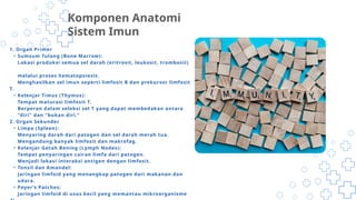 anatomi fiisiologi sistem imunologi kelompok 12 | PPTX