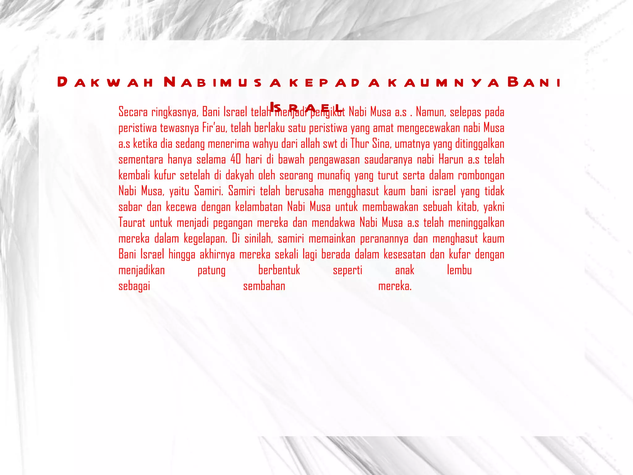 Kelompok 12 nabi musa | PPT