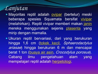 Kelompok 12 super kelas reptilia | PPTX
