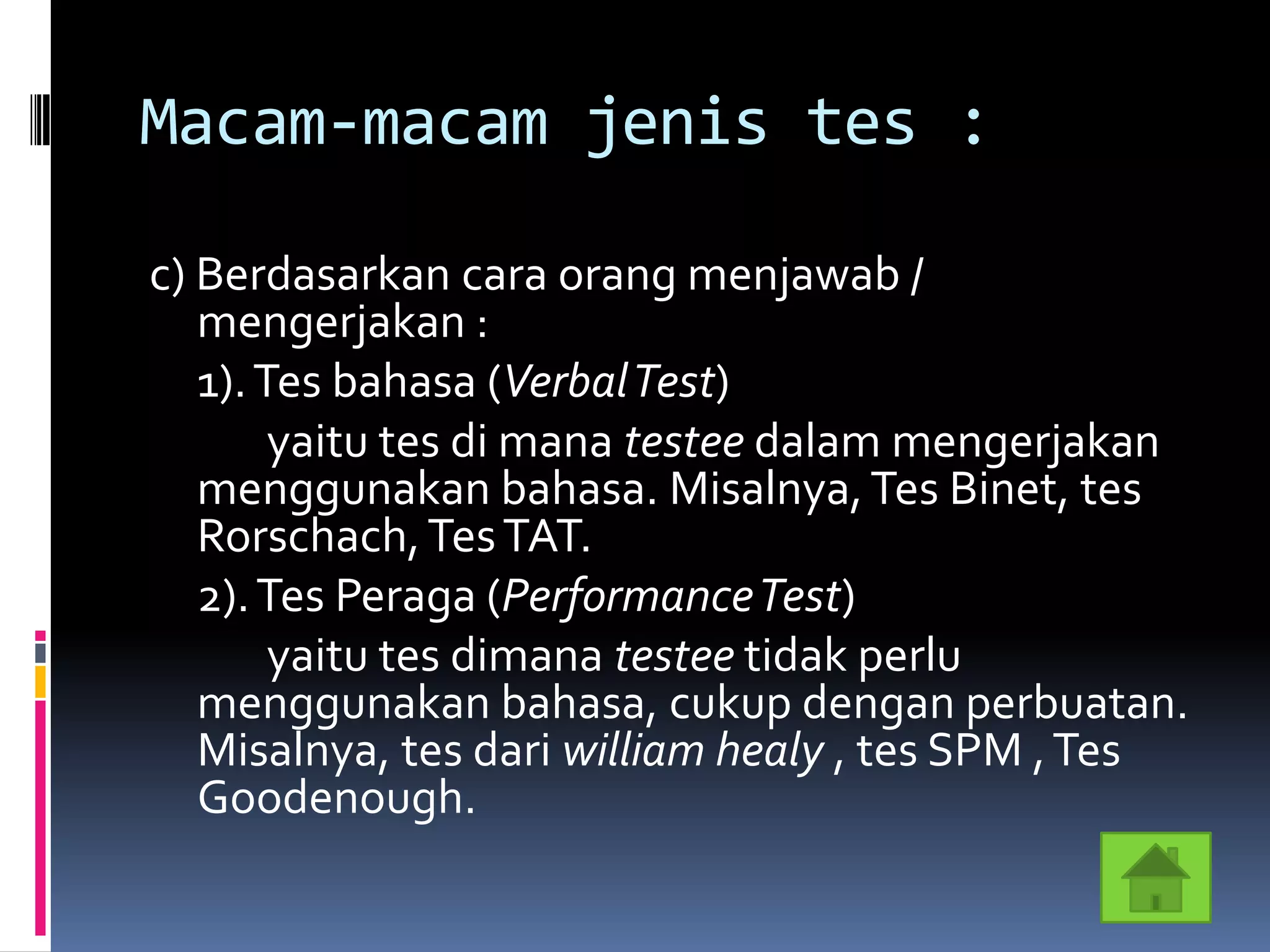 Metode Testing atau Psikotes (Psikologi Umum) | PPTX