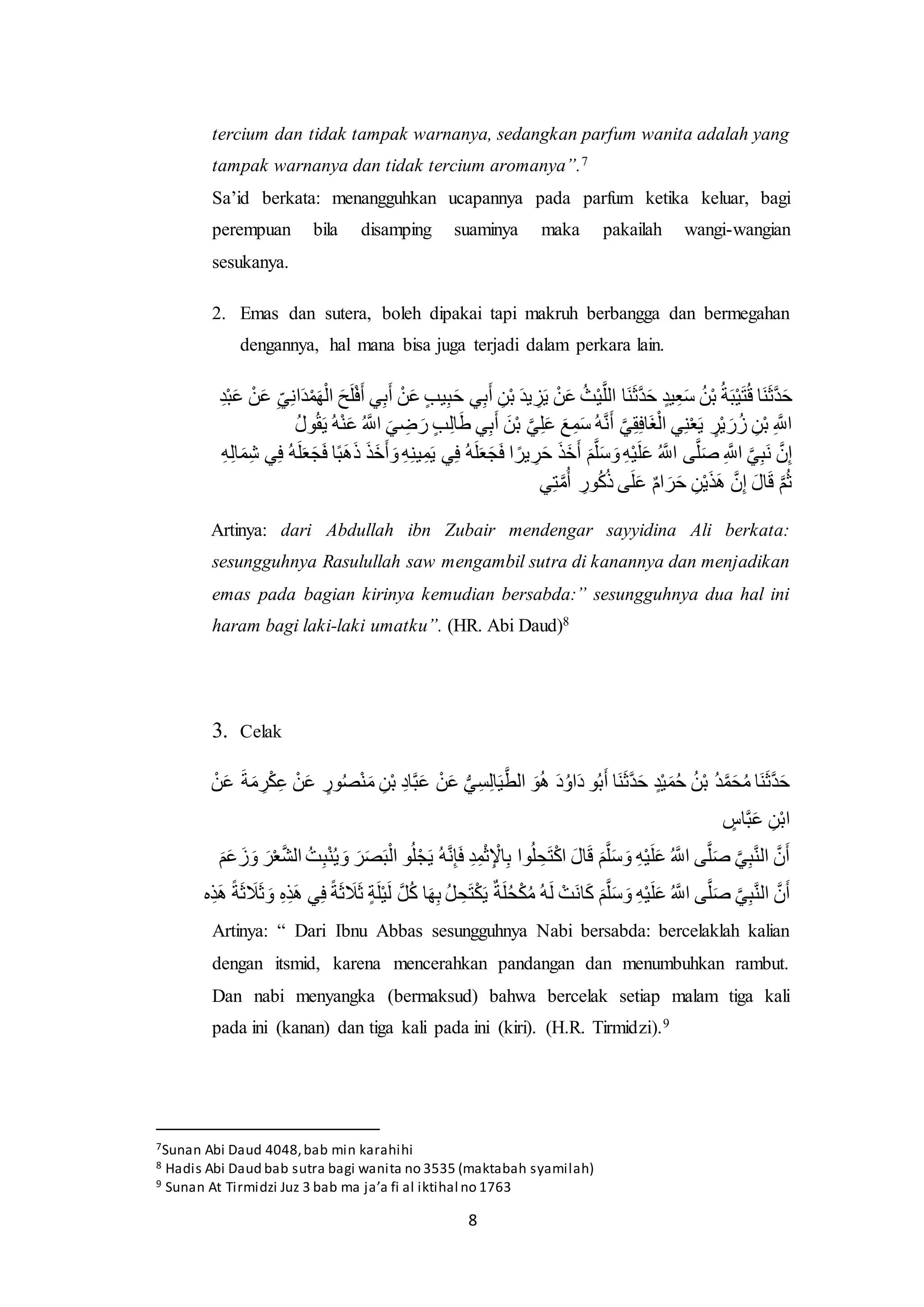 Contoh Makalah Hadis Pakaian dan Perhiasan | DOCX