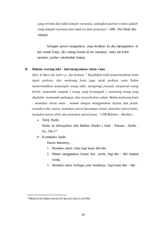 Contoh Makalah Hadis Pakaian dan Perhiasan | DOCX