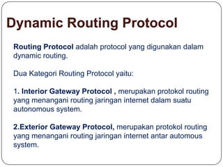 Presentasi Routing Dynamic | PPT