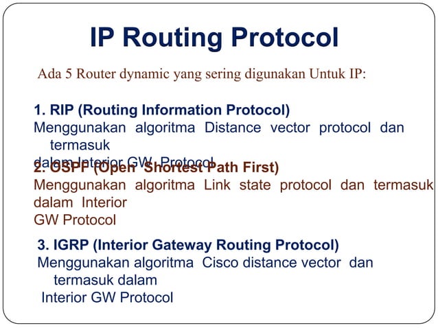 Presentasi Routing Dynamic | PPT