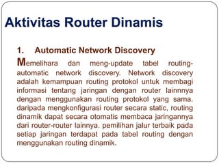 Presentasi Routing dynamic | PPSX