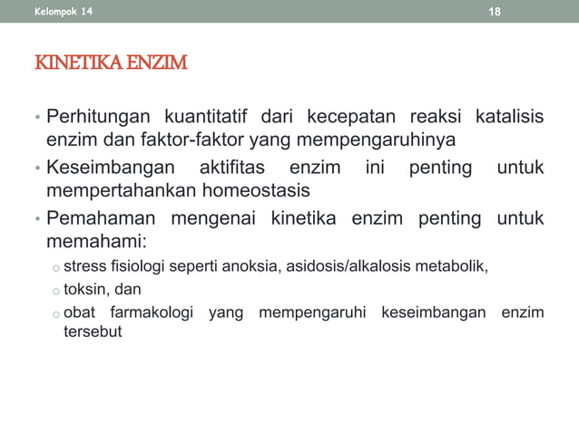 PPT ENZIM, KOENZIM, KOFACTOR ENZIM DAN LOGAN, INHIBITOR ENZIM DAN | PPTX