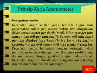 Kelompok 1 (anemometer) | PPTX