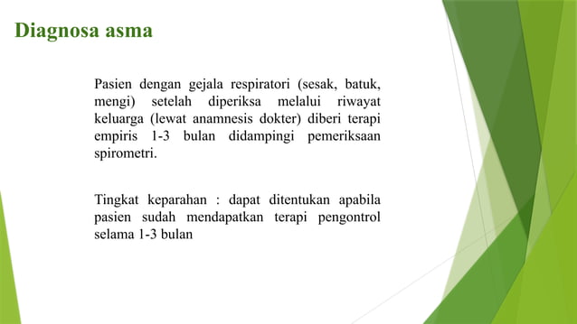 Farmakoterapi dan studi kasus pada pasien asma | PPTX