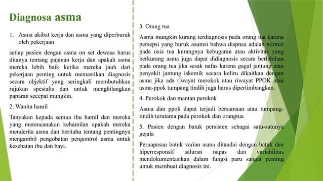Farmakoterapi dan studi kasus pada pasien asma | PPTX