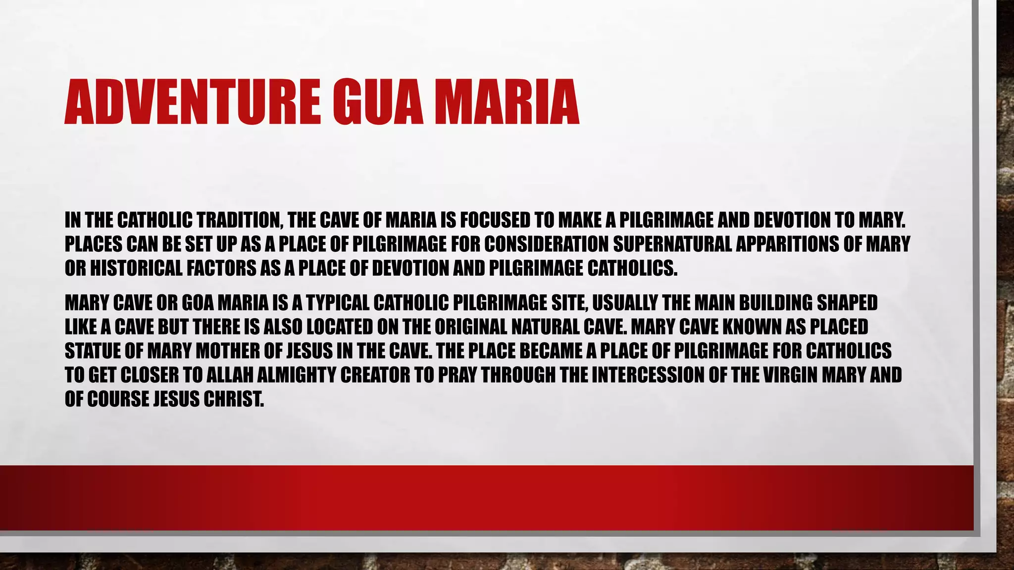 Goa Maria Power Point | PPT