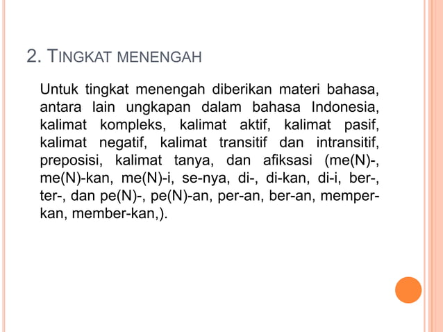 desain pembelajaran BIPA - Bahasa indonesia penutur asing | PPTX