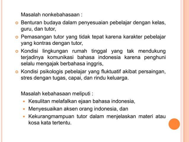 desain pembelajaran BIPA - Bahasa indonesia penutur asing | PPTX