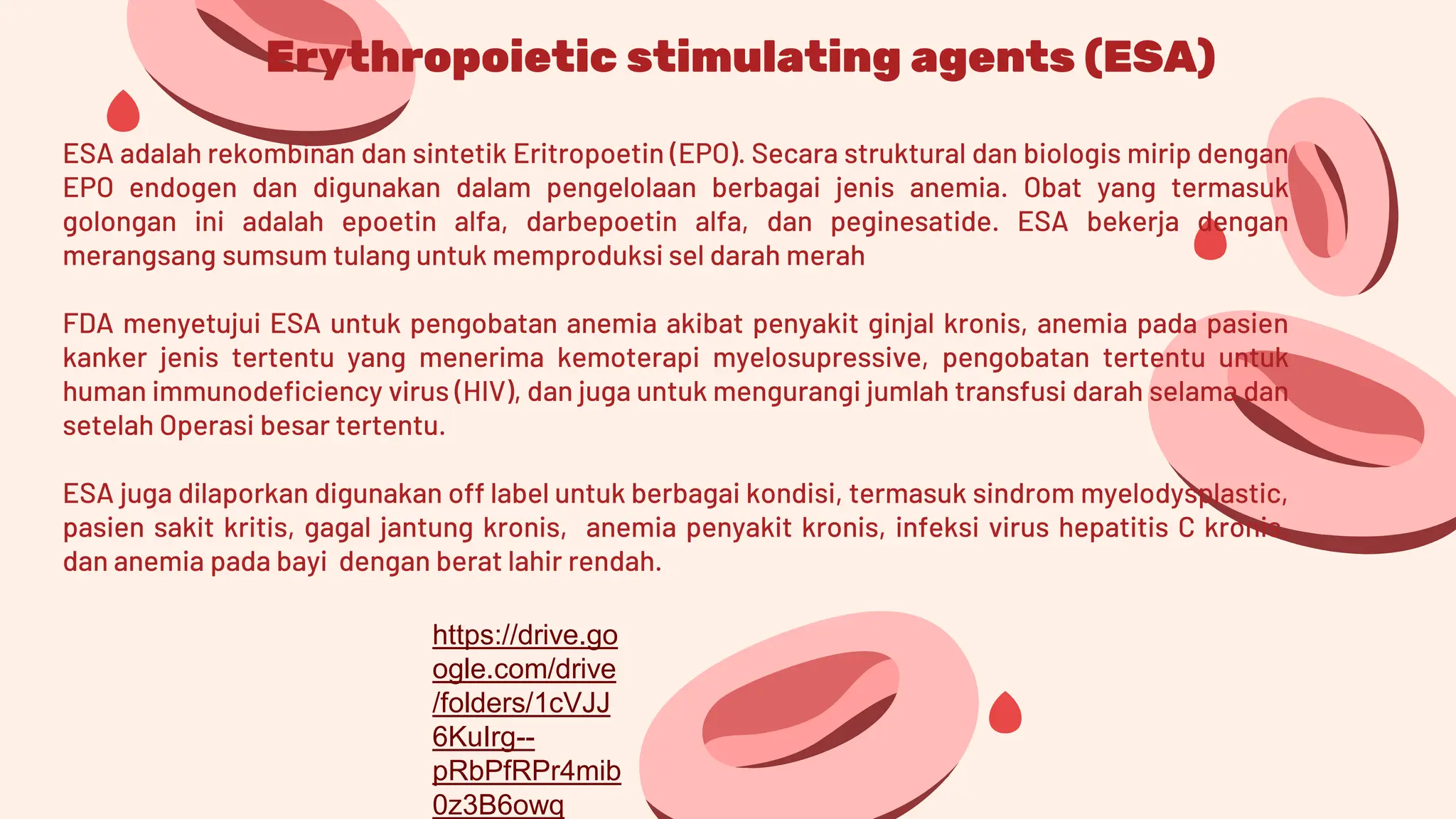 Pharmacotherapy: Drug for Anemia (Obat-obatan Anemia) | PPT