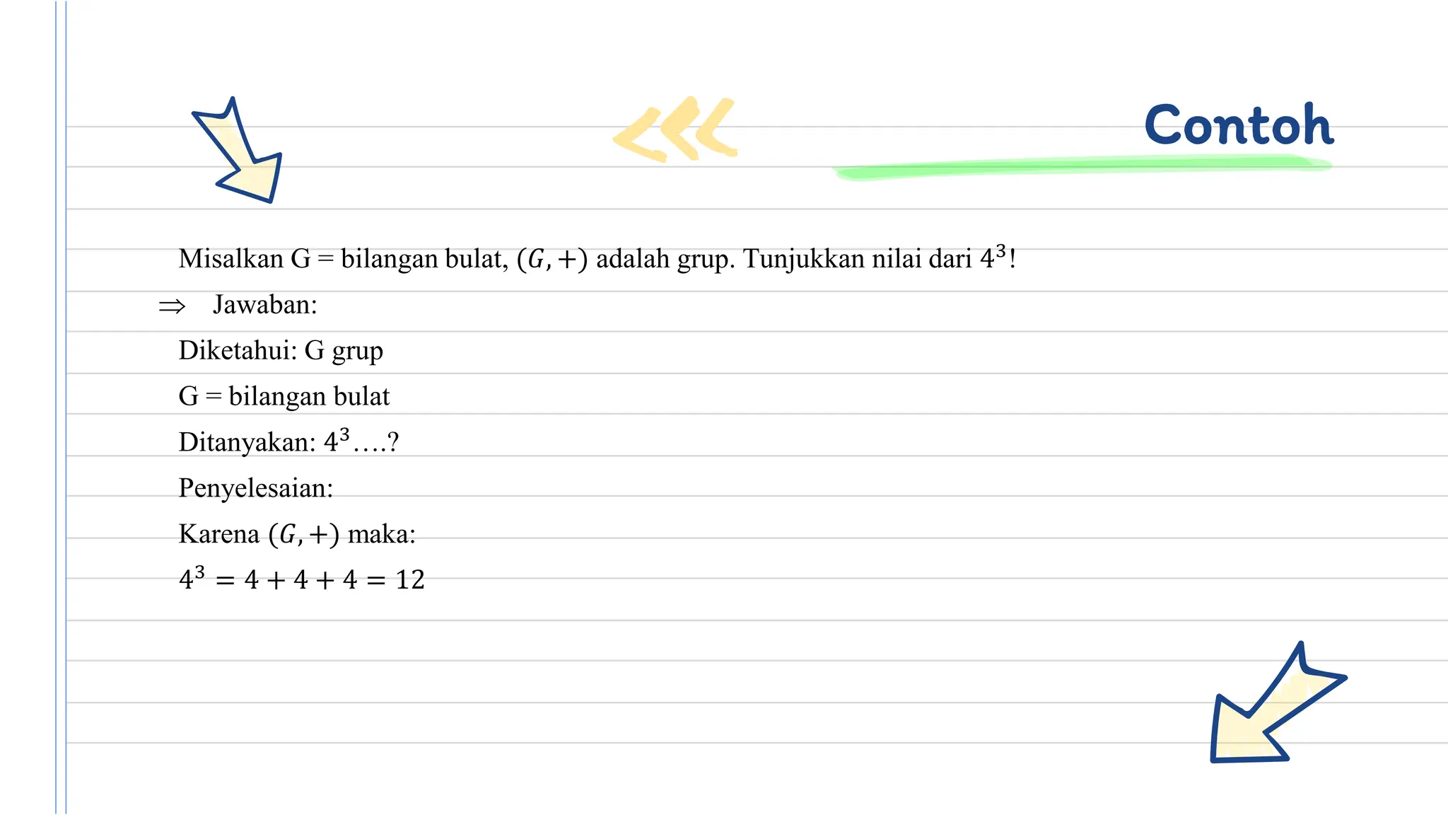 MATEMATIKANLANJUT, GRUP SIKLIK (CONTOH SOAL DAN TEOREMA) | PPTX