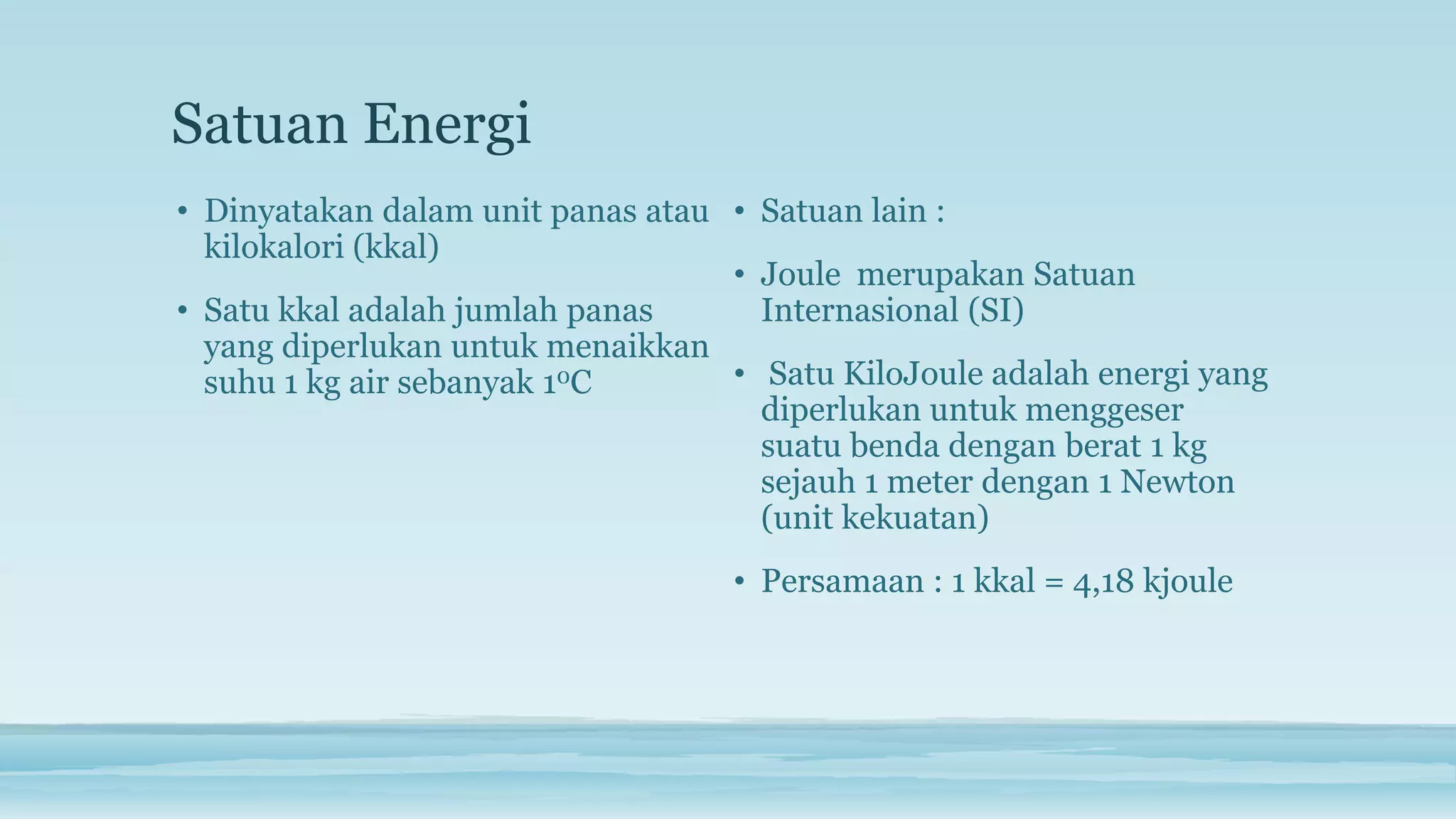 keseimbangan energi | PPTX