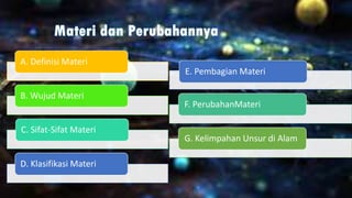 Kelompok 1 materi dan perubahannya | PPTX