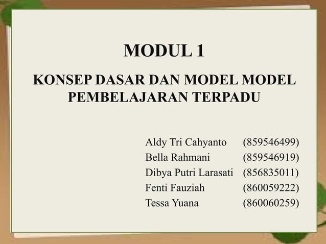 kelompok 1 modul 1 pembelajaran terpadu.pptx