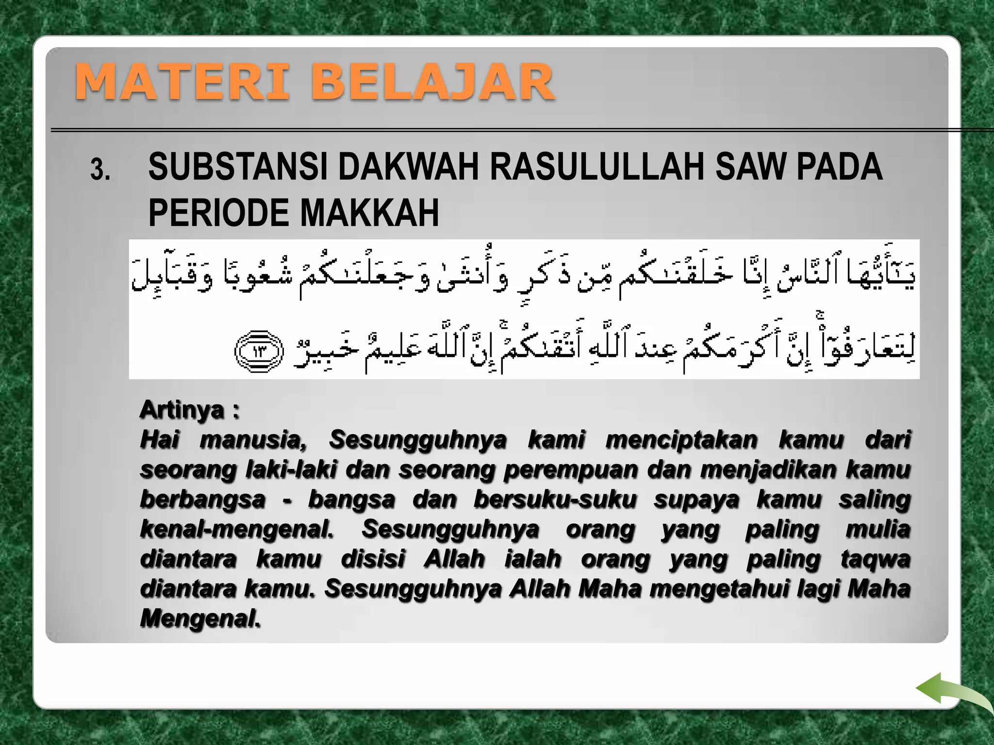 DAKWAH RASULULLAH PERIODE MAKKAH | PPTX