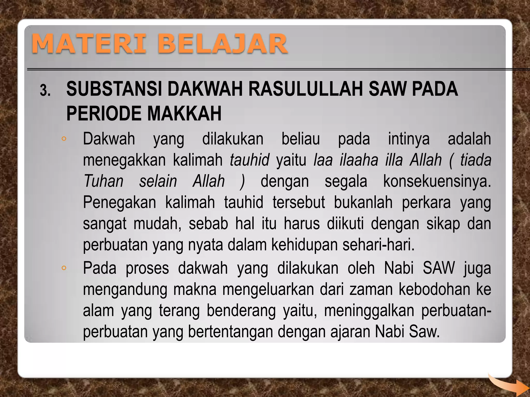 DAKWAH RASULULLAH PERIODE MAKKAH | PPTX