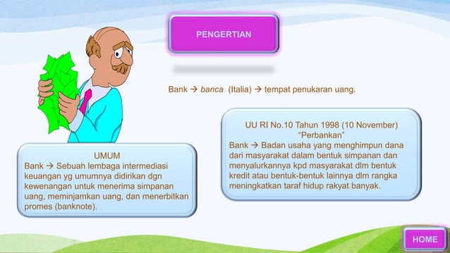Pengertian, Fungsi, dan Jenis Bank | PPTX