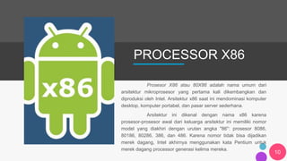 Power Point Processor x86 and arm | PPT