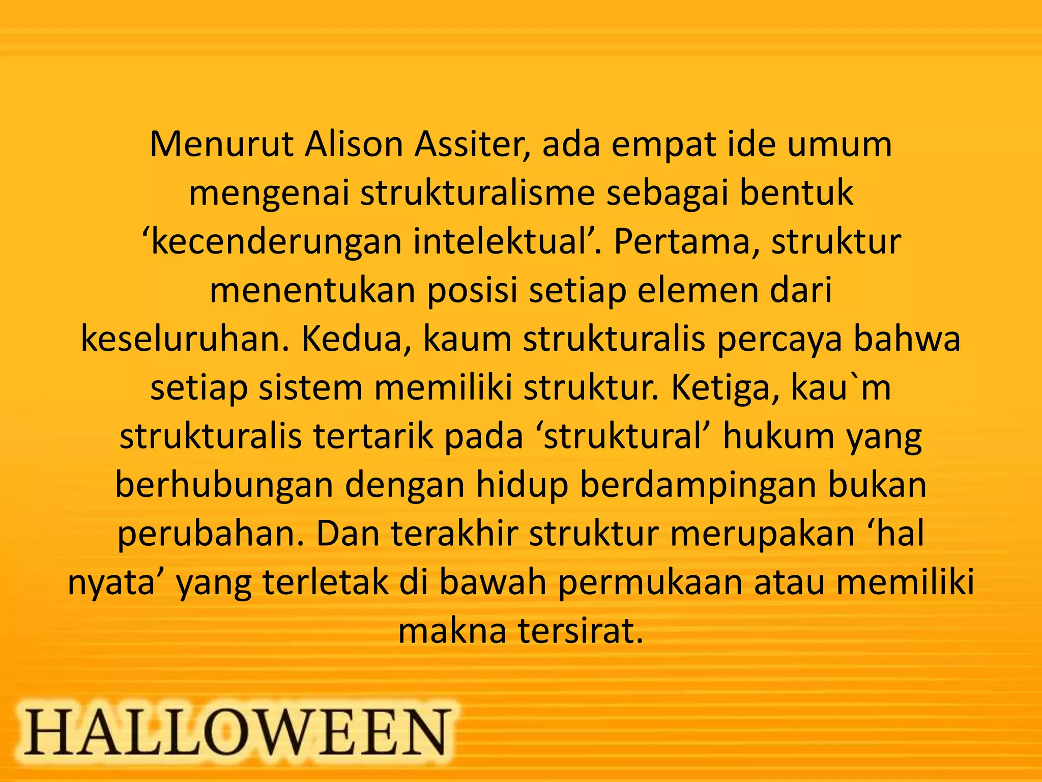 Sstrukturalisme (Psikologi Umum) | PPTX