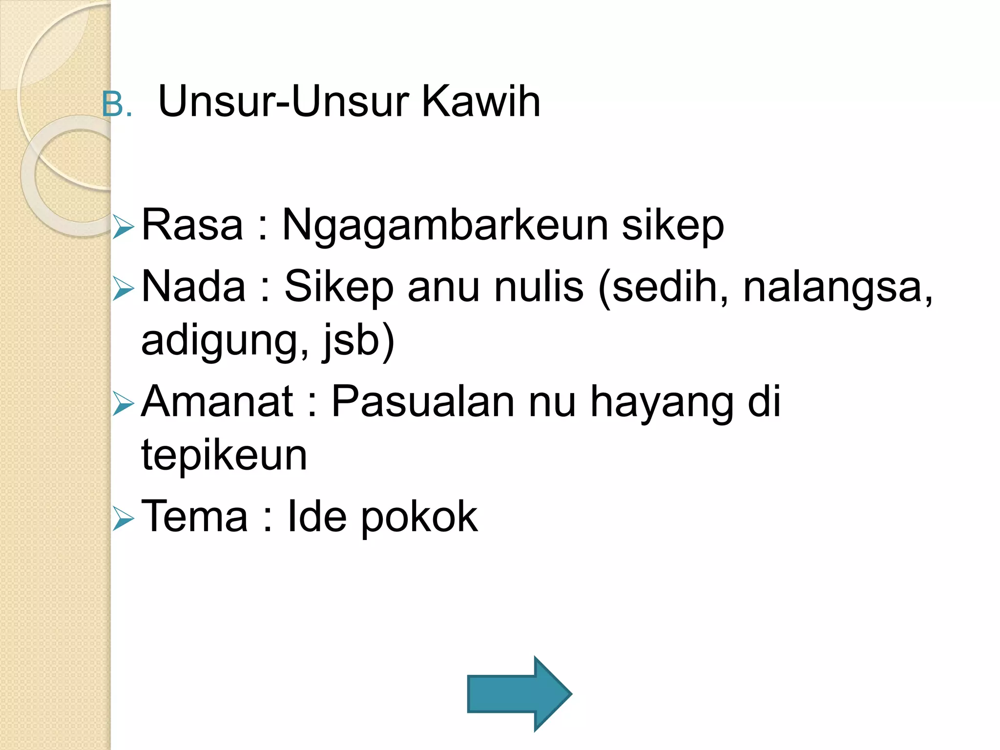 KAWIH BASA SUNDA | PPTX