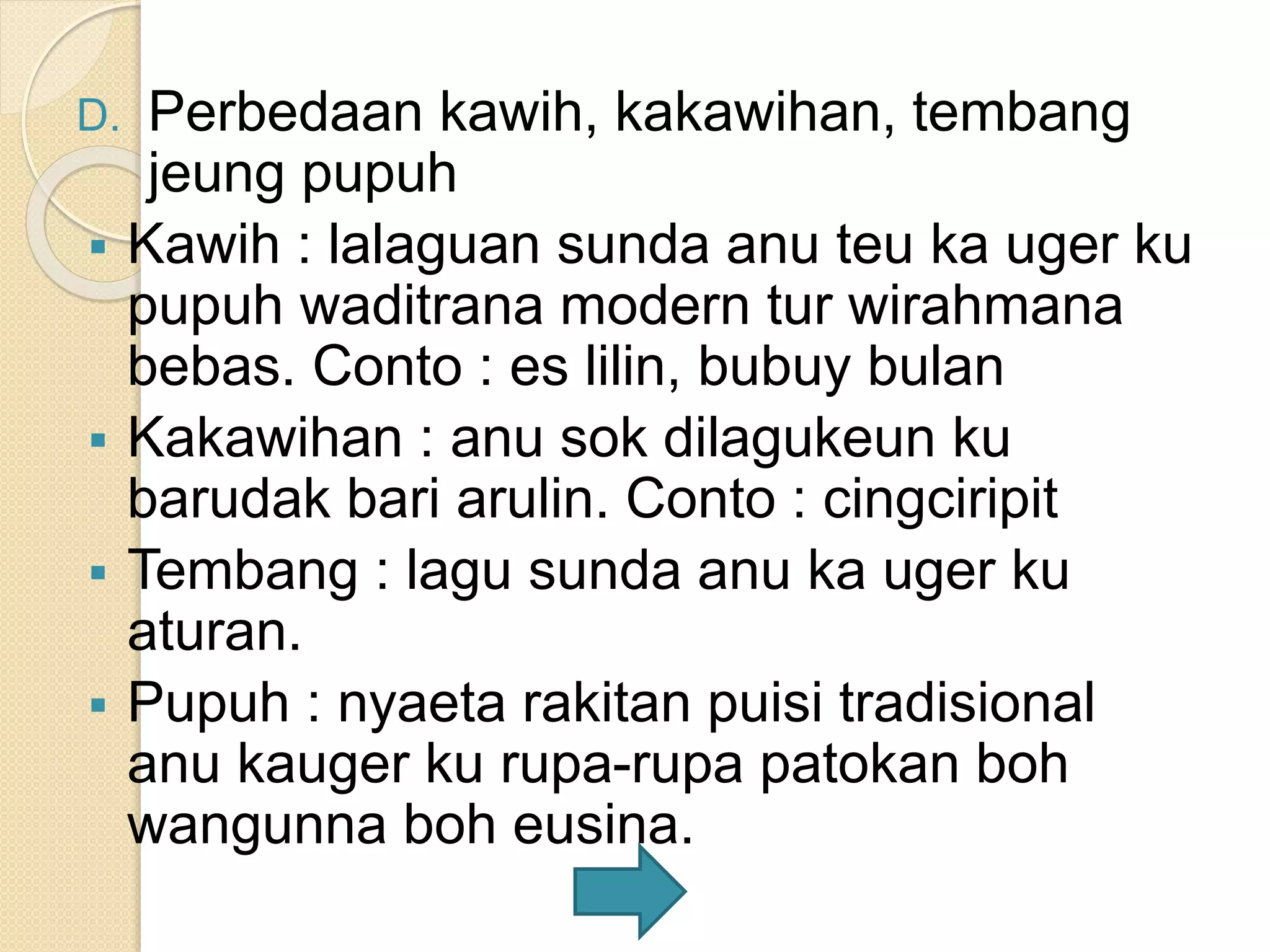 KAWIH BASA SUNDA | PPTX