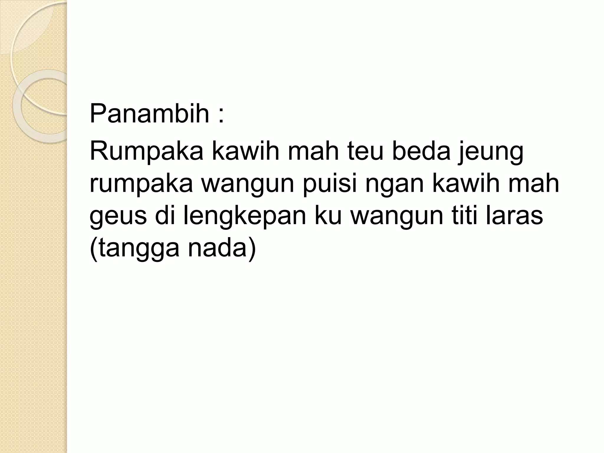 KAWIH BASA SUNDA | PPTX