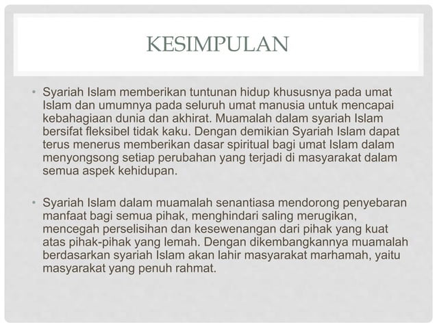 Kelompok 1 syariah islam | PPT