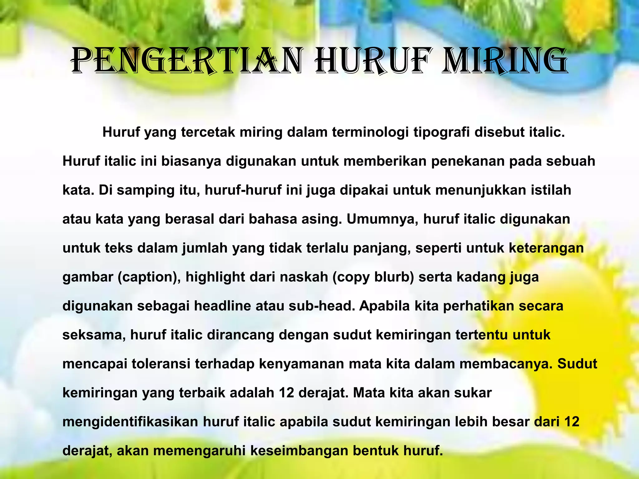 HURUF MIRING | PPTX