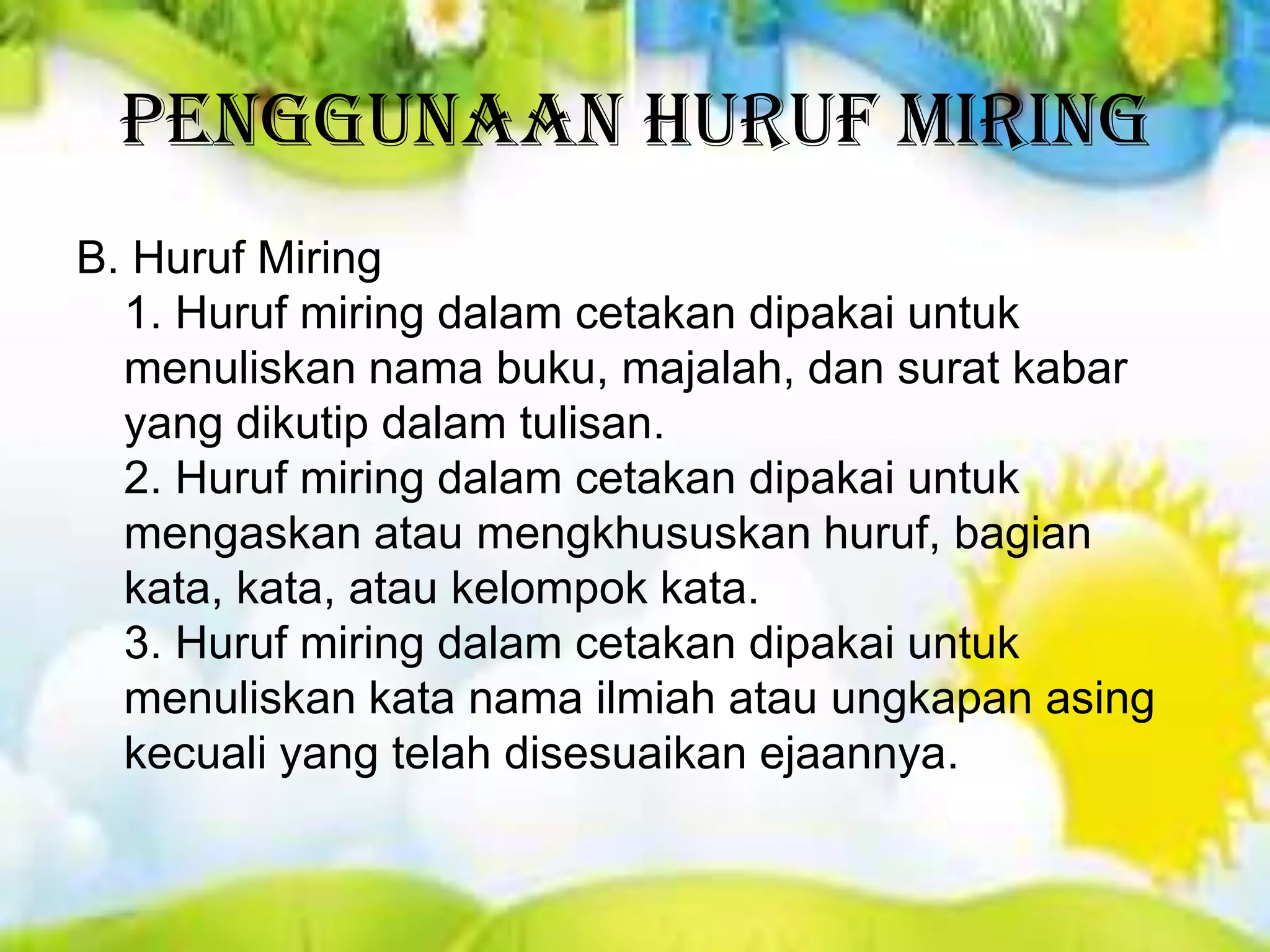 HURUF MIRING | PPTX