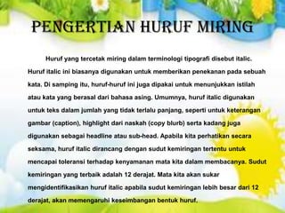 HURUF MIRING | PPT