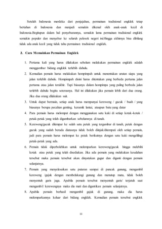 Permainan Tradisional Kelompok 2 | DOCX